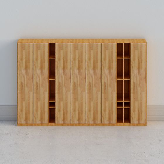 Wooden Storage Cabinet 3D model