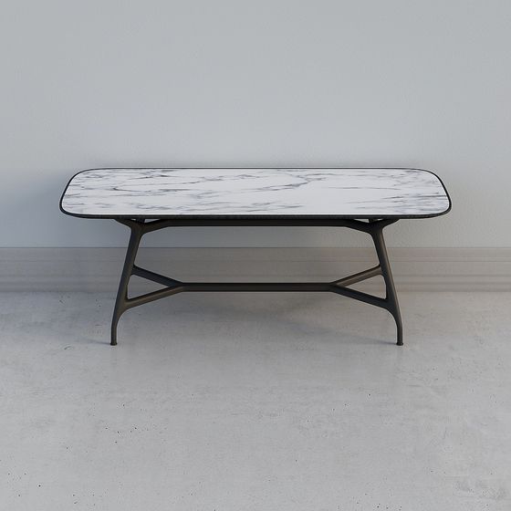 Urban Marble Coffee Table 3D Model – Modern Marble Surface