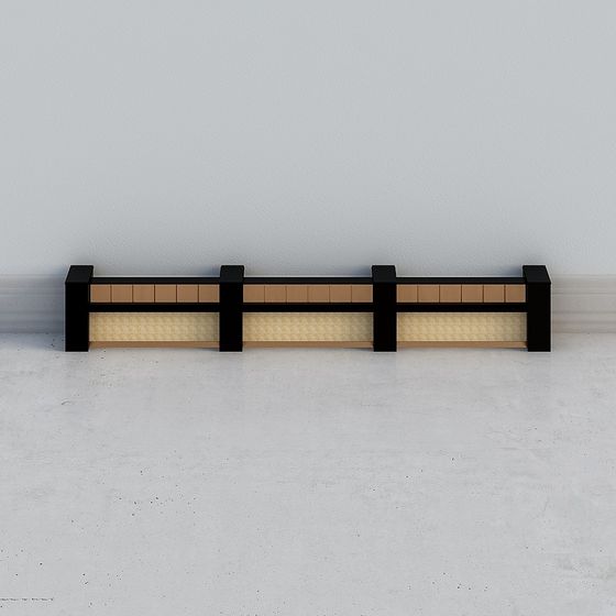 Stylish Urban Barrier 3D model for Creative Projects