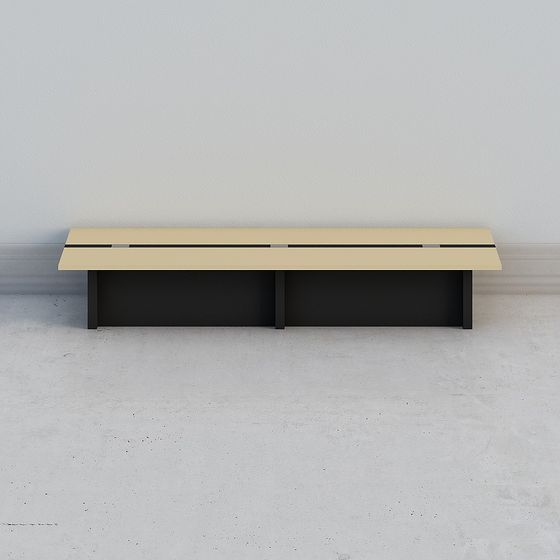 Elegant Urban Bench 3D model for Modern Spaces