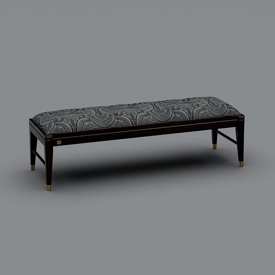 Art Deco Bench 3D model