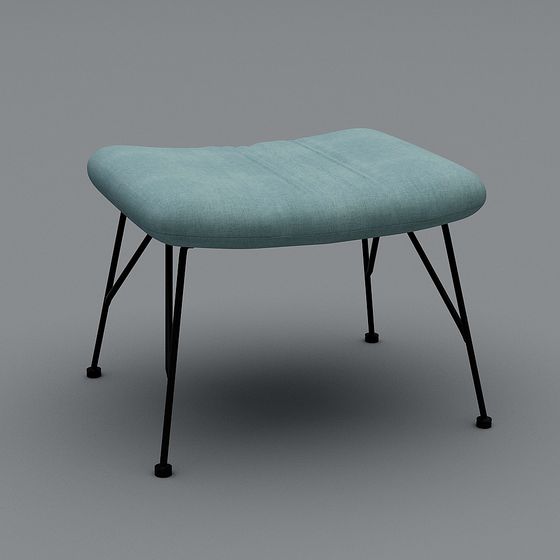 Comfortable Low-Poly Stool 3D model