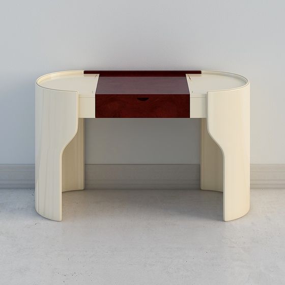 Streamlined Office Desk 3D model