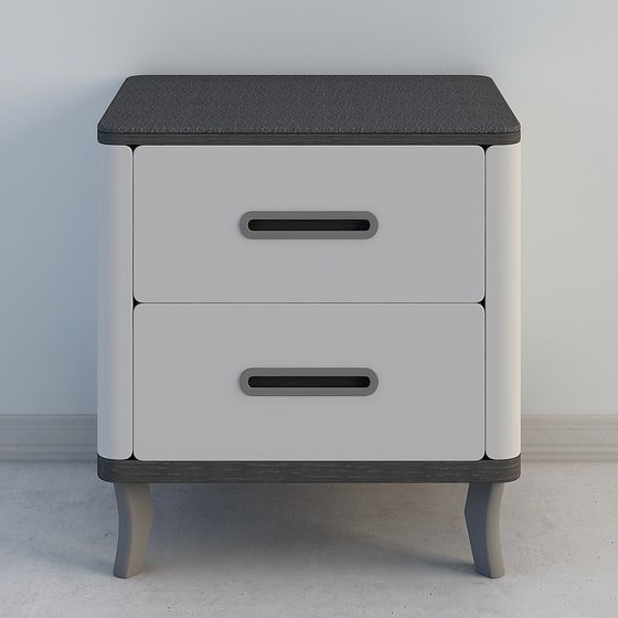 Modern Minimalist Nightstand 3D model