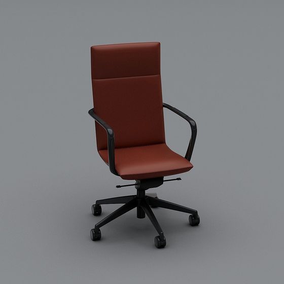Elegant Scandinavian Office Chair 3D model