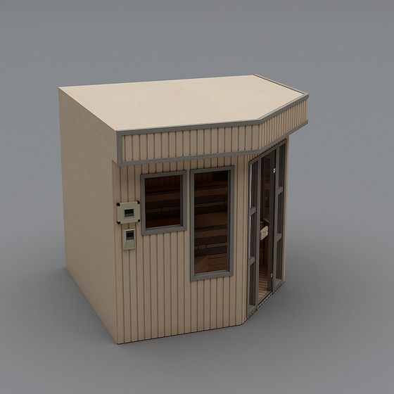 Cozy Low-Poly Cabin 3D Model