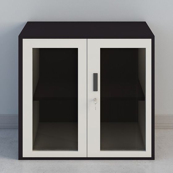 Modern Minimalist Storage Cabinet 3D model