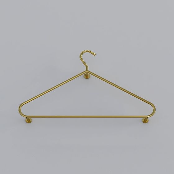 Elegant Golden Hanger 3D model for Modern Design
