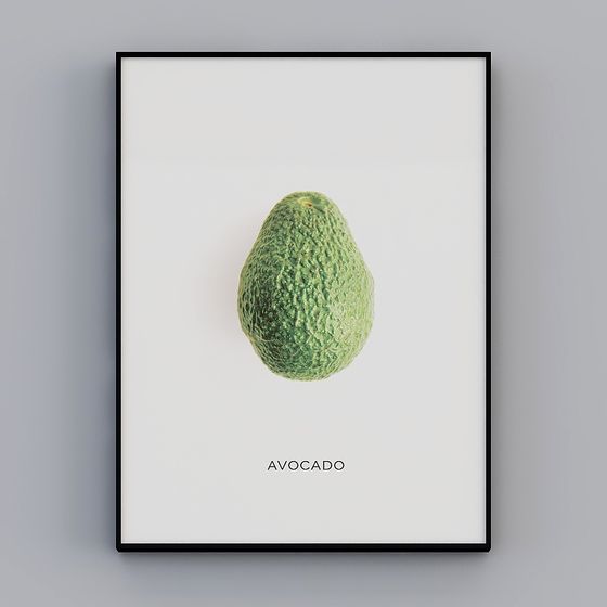 Realistic Avocado 3D Model