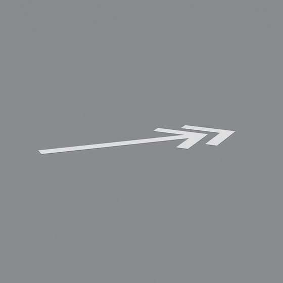 Minimalist Arrow 3D Model
