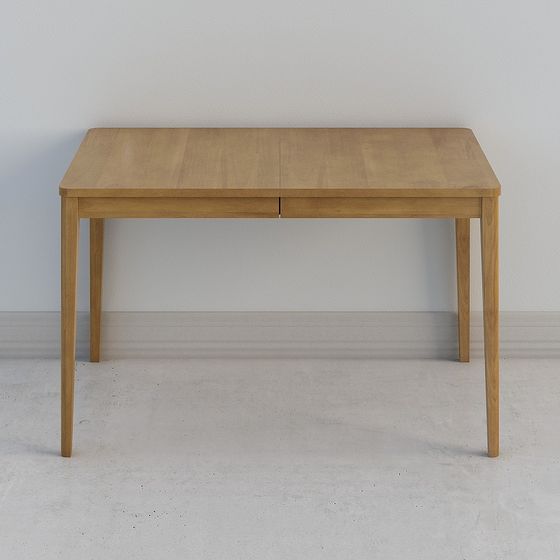 Earth Tone Telescopic Dining Table 3D Model – Versatile Design Free