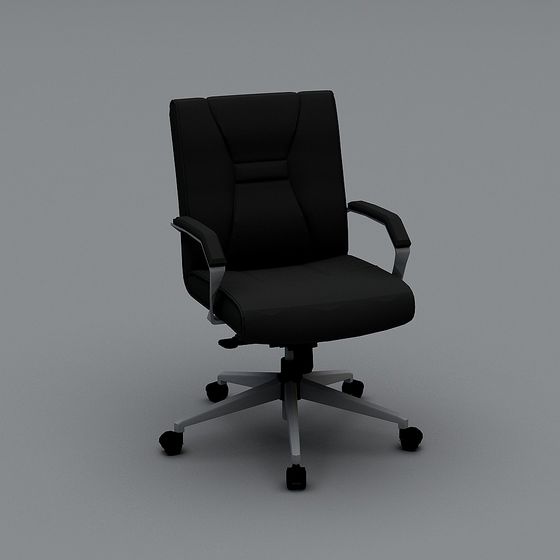 Elegant Low-Poly Office Chair 3D model