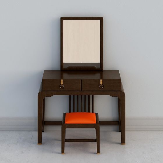 Elegant Dressing Table 3D model for Interior Design