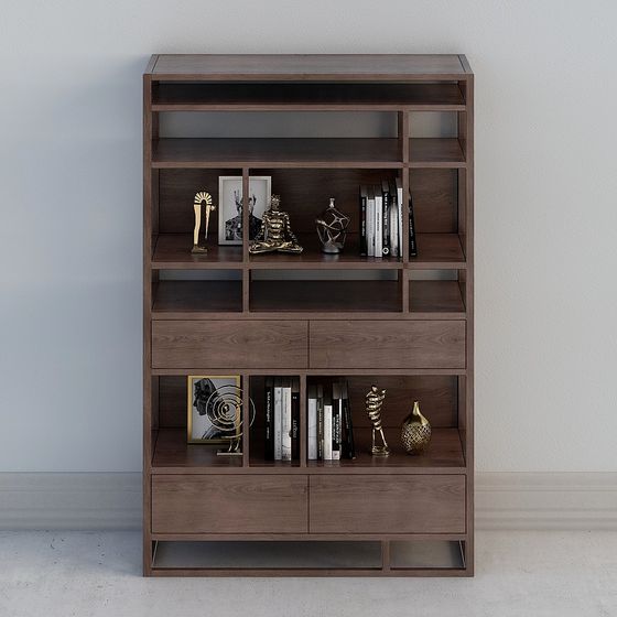Urban Elegance Bookshelf 3D model for Contemporary Spaces