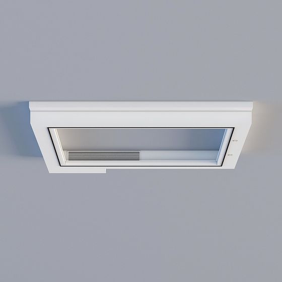 Minimalist Ceiling Vent 3D model for Contemporary Interiors