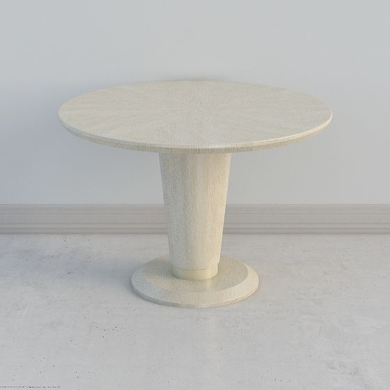 Stylish Low-Poly Round Table 3D model