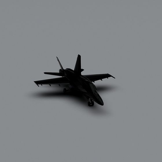 Low Poly High Detail Fighter Jet 3D model