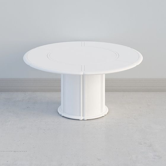 Low Poly Round Table 3D model