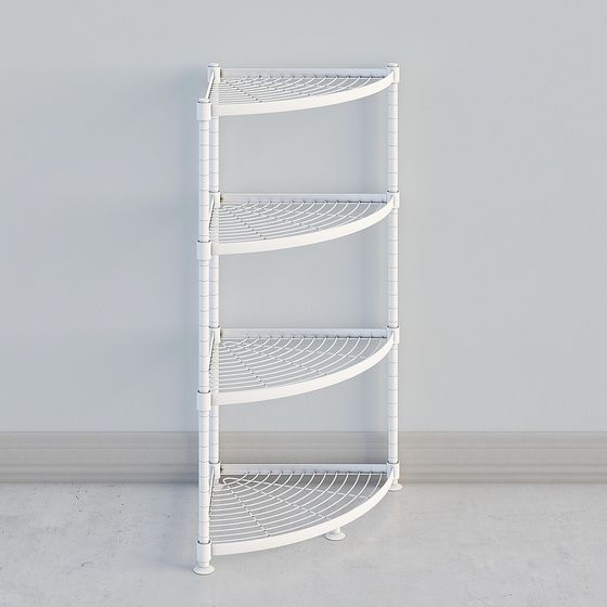 Modern Corner Storage Rack 3D model