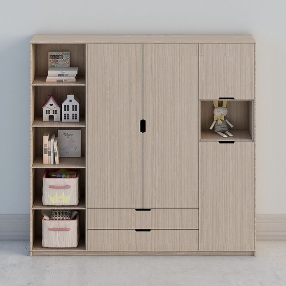 Elegant Minimalist Storage Cabinet 3D model