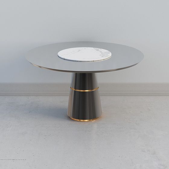 Elegant Round Table 3D model