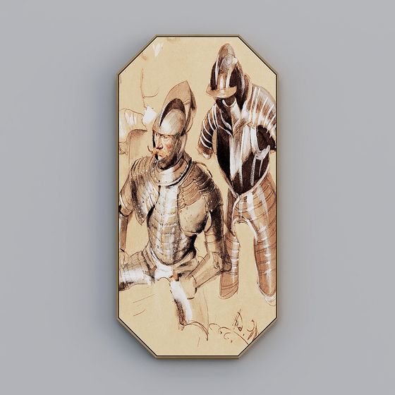 Knight Duel 3D model for Medieval Battle Scenes