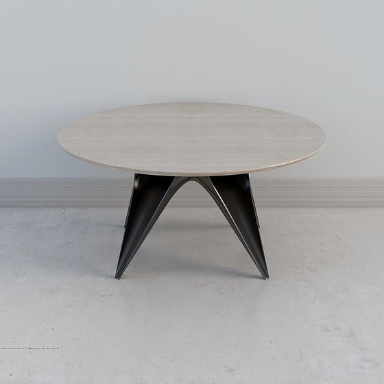 Stylish Sharp Round Table 3D model for Creative Projects