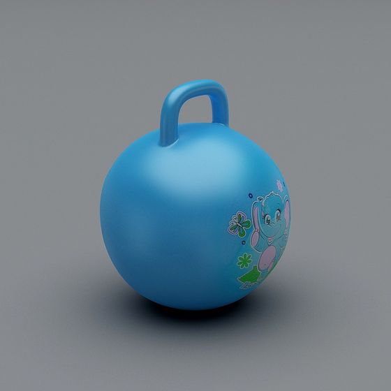 Charming Jumping Ball 3D model