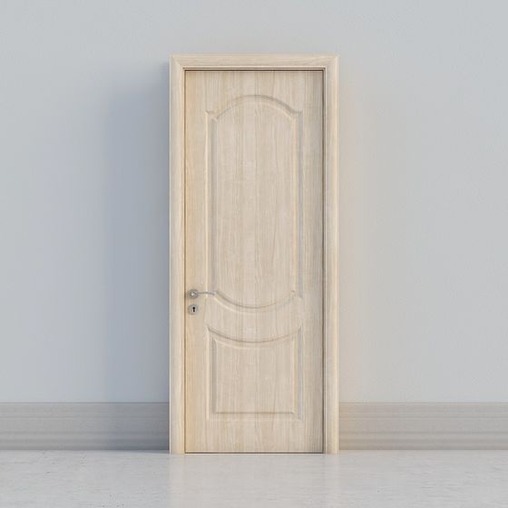 Elegant Low-Poly 3D Model Door
