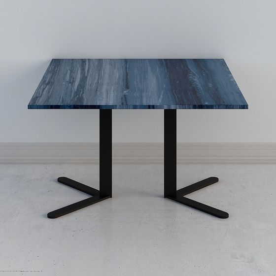 Square Dining Table 3D model for Modern Spaces
