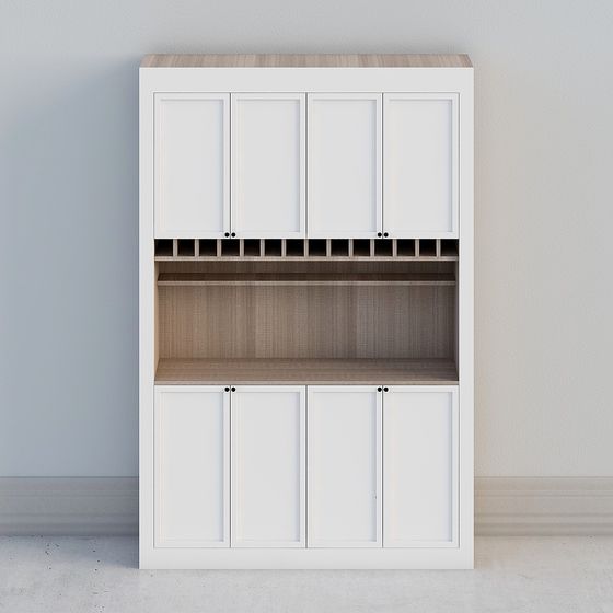 Stylish Urban Study Cabinet 3D model