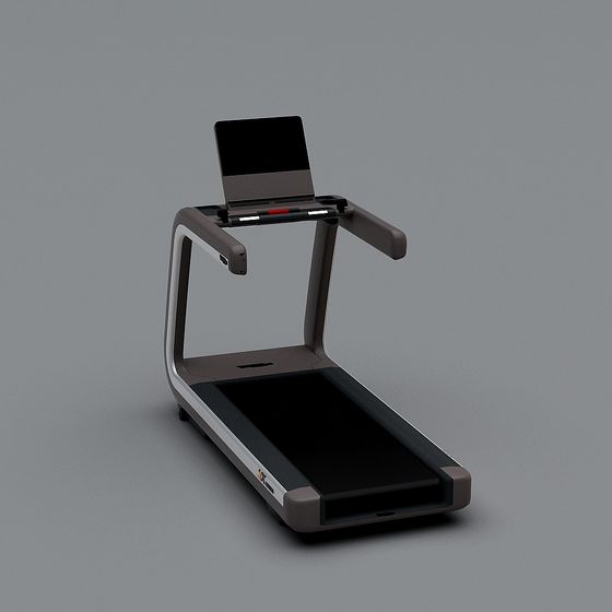 Sleek Low-Poly Smart Treadmill 3D Model