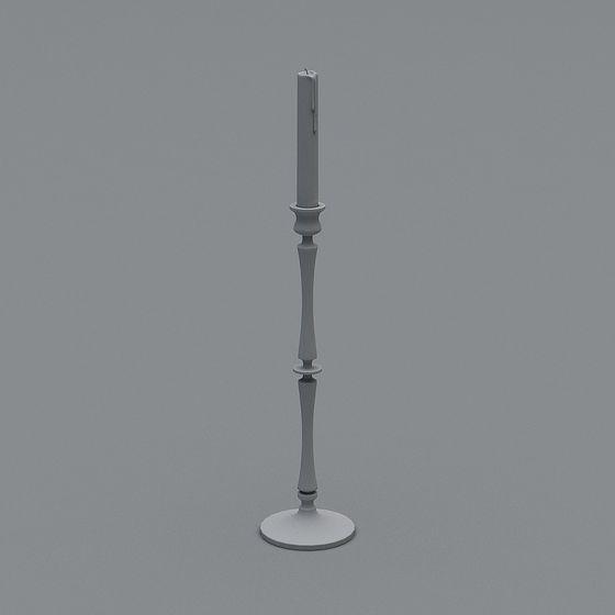 Modern Minimalist 3D Candlestick Model