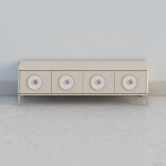 Urban Elegance Console 3D Model – Low-Poly Modern Design