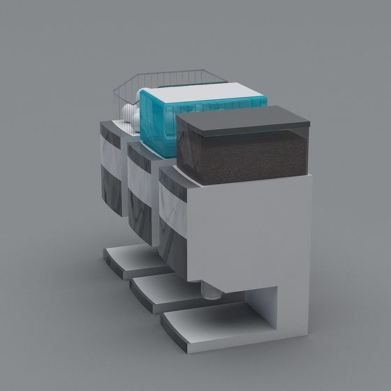 Low-Poly Urban Geometry 3D model