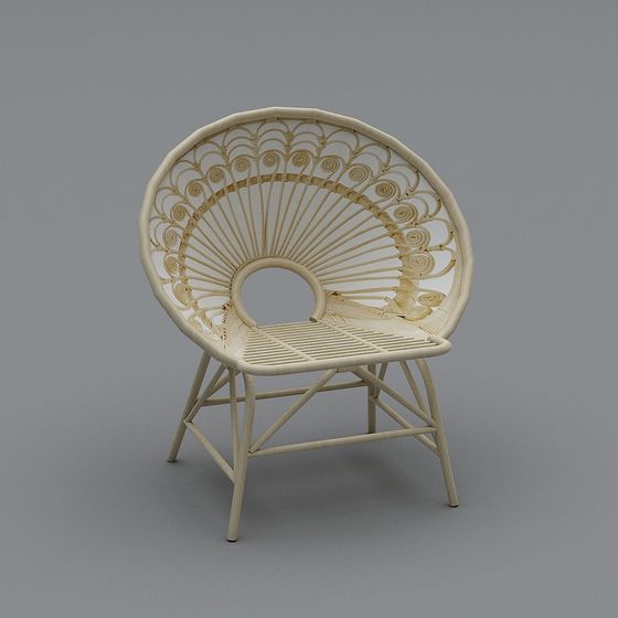 Rattan Dream Chair 3D model for Modern Spaces
