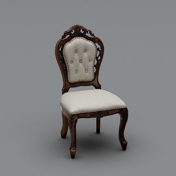 Elegant Classical-Modern Chair 3D Model