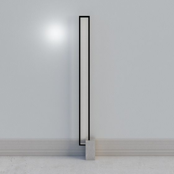 Urban Light Column 3D model for Contemporary Spaces