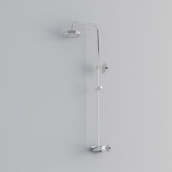 Minimalist Shower System 3D model