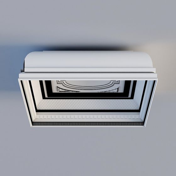 Elegant Ceiling Decorative Panel 3D model