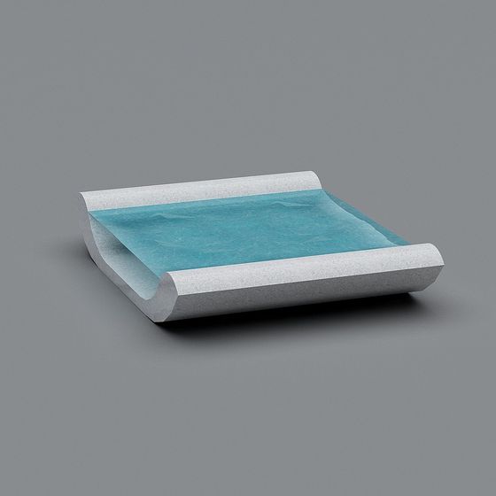 Origami Pool 3D model