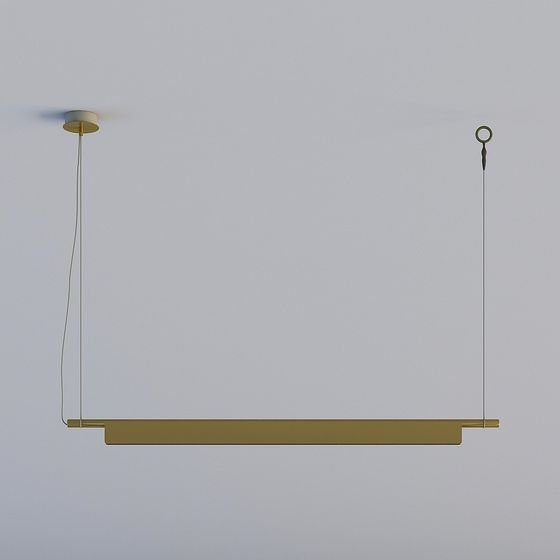 Elegant Hanging Light Fixture 3D model