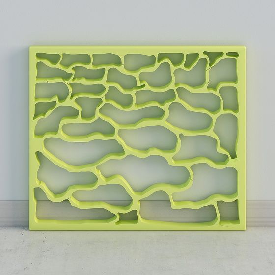 Dynamic Green Abstract Landscape 3D model