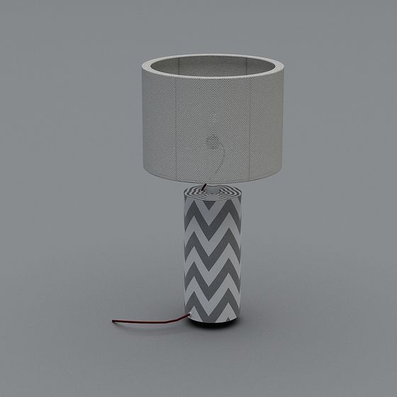 Stylish Low-Poly Table Lamp 3D model