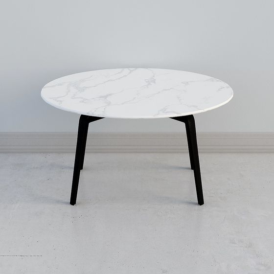 Stylish Round Table 3D model in Low Poly Design