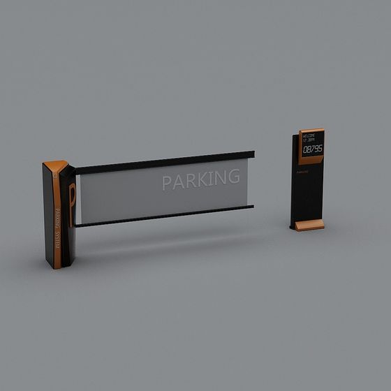 Innovative Parking Management System 3D Model – Low-Poly Design