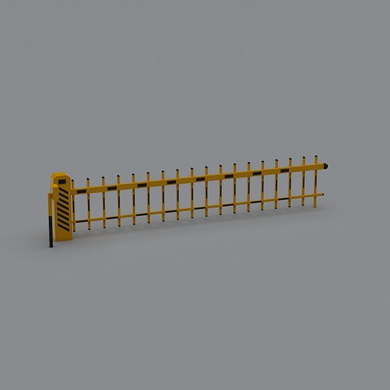 Modern Automatic Barrier 3D model