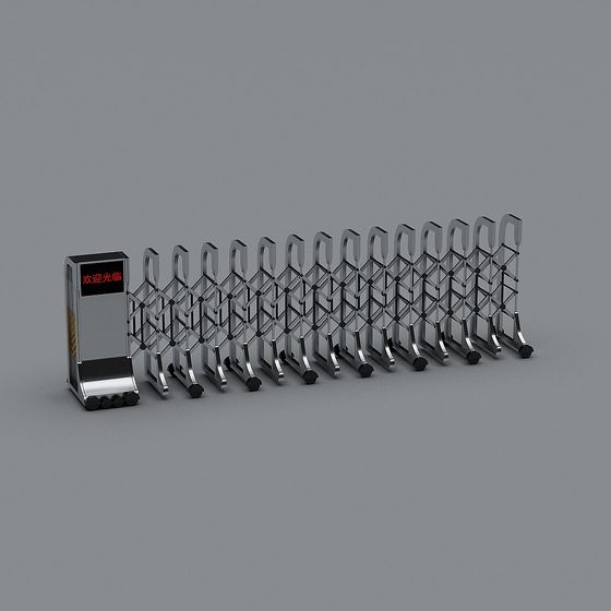 Automatic Retractable Door 3D model