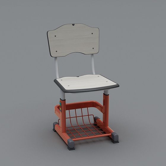 Stylish Children's Learning Chair 3D model