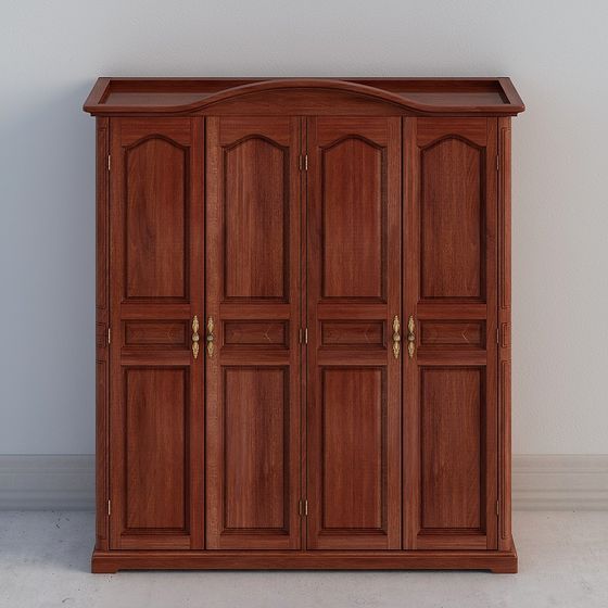 Elegant Classic Wardrobe 3D model